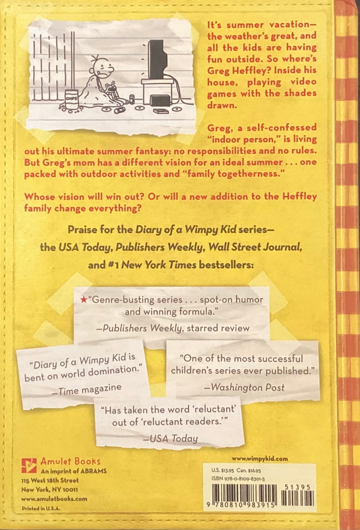 Diary Of A Wimpy Kid Dog Days Book Cover